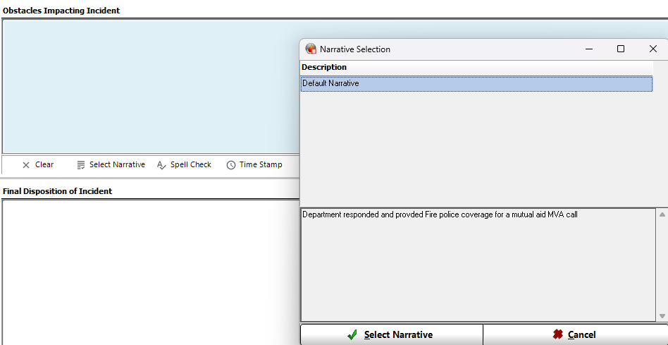 3k. Narrative and Documents Tabs – Alpine Software